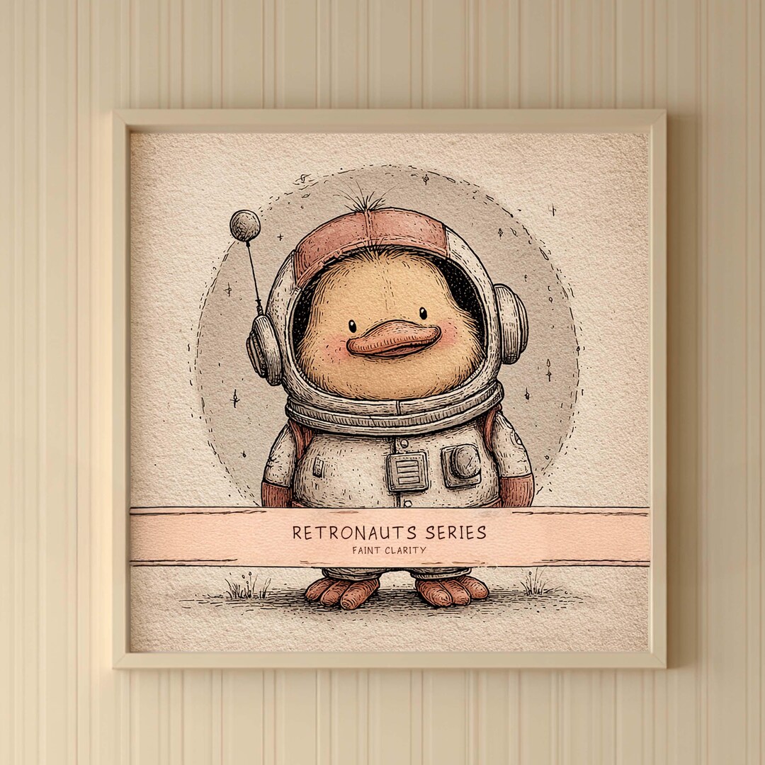 Cute Duck Print for Kids Room | Kawaii Nursery Decor | Funny Animal ...