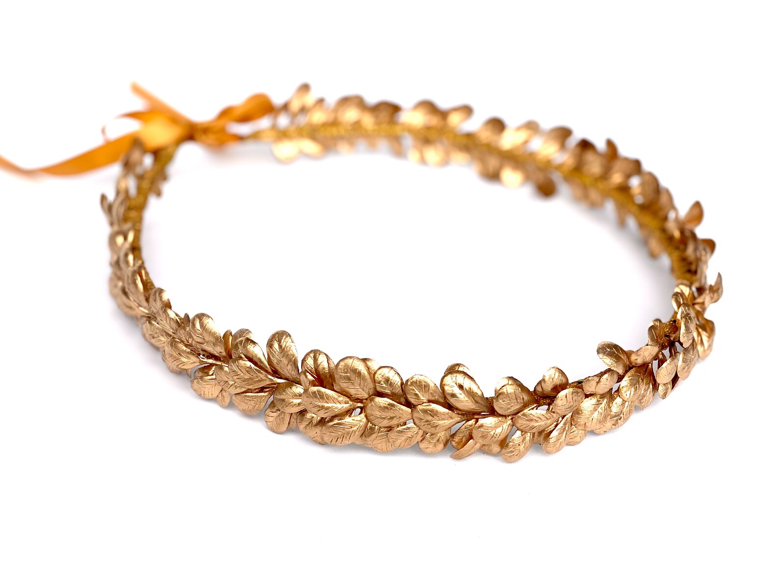 Gold Leaf Crown, Laurel Leaf Circlet, Hair Garland, Greek God Goddess ...