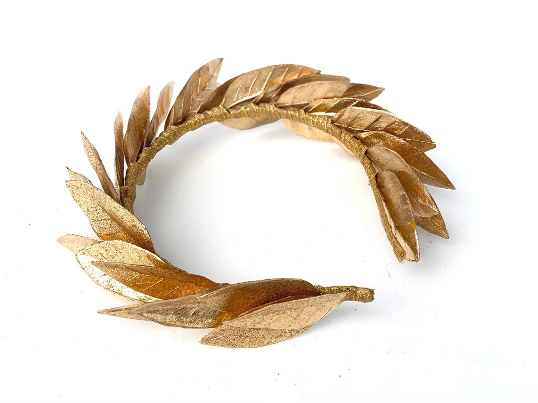 Gold Leaf Headband, Greek Wedding, Gold Leaf Laurel Headband, Roman ...