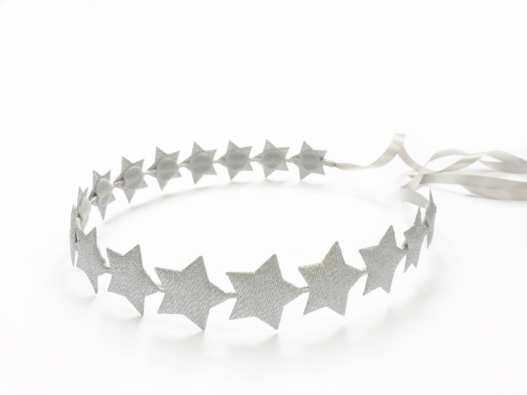 Silver Star Headband, Silver Star Crown, Silver Crown, Star Headpiece ...