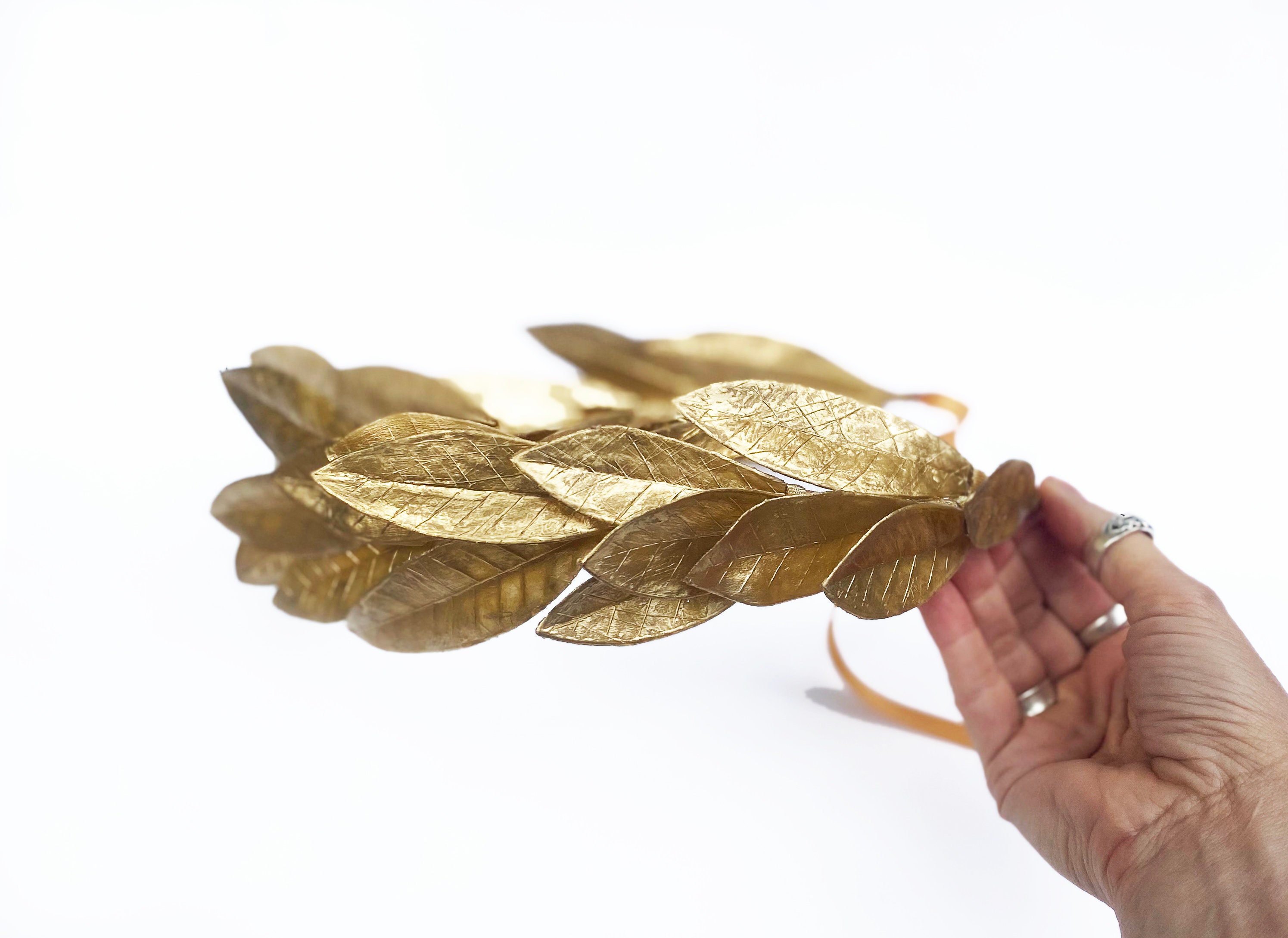 Gold Laurel Leaf Crown Greek God Wreath Toga Costume Apollo | Etsy