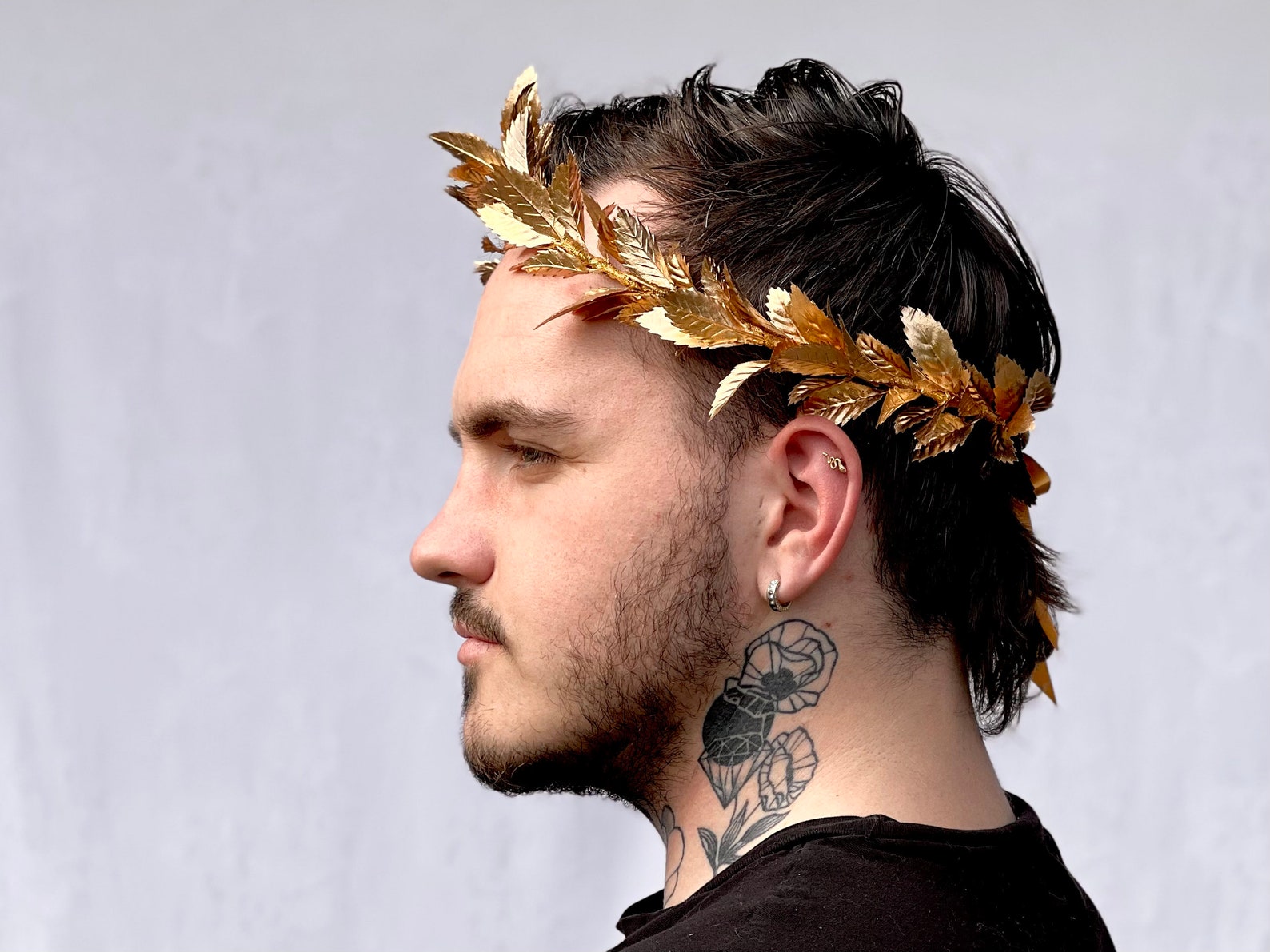 Mens Gold Leaf Crown Roman Leaf Laurel Hair Garland Greek - Etsy