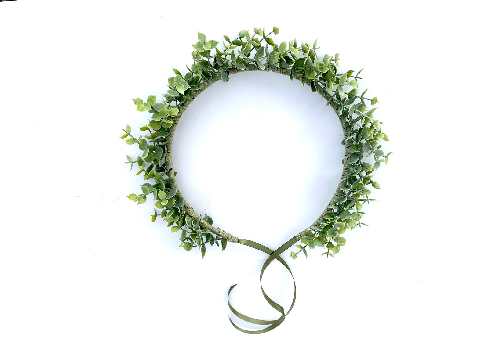 Green Eucalyptus Leaf Crown Headpiece Toga Costume Sage - Etsy