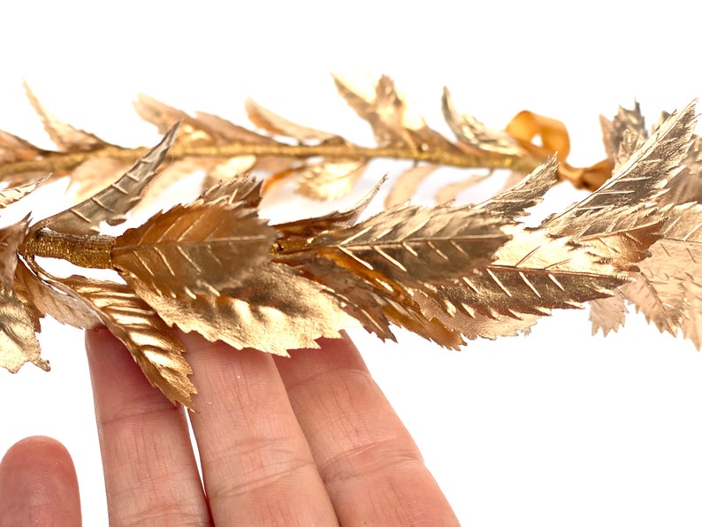 Gold Leaf Crown Toga Costume Roman Head Wreath Greek God - Etsy