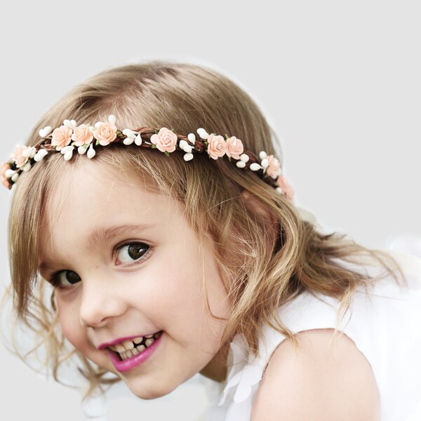 Flower Girl Floral Crown - Etsy