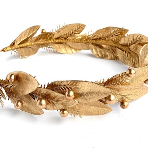 Gold Leaf Laurel, Gold Crown, Greek God, Wedding, Gift for Him ...
