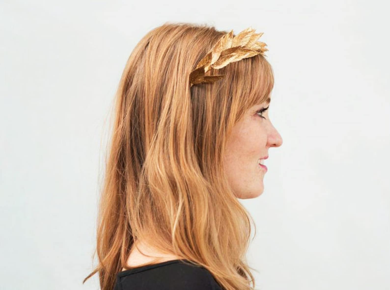 Gold Leaf Headband Gold Leaf Crown Laurel Leaf Headpiece - Etsy