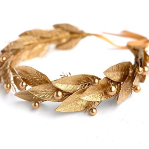 Gold Leaf Laurel, Gold Crown, Greek God, Wedding, Gift for Him ...