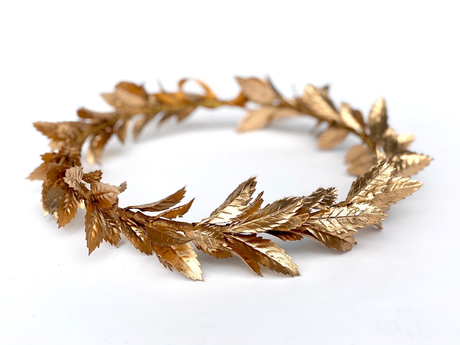 Gold Leaf Crown Toga Costume Roman Head Wreath Greek God - Etsy
