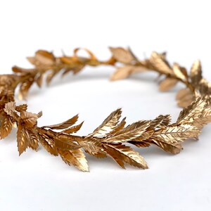 Gold Leaf Crown, Toga Costume, Roman Head Wreath, Greek God Headpiece ...