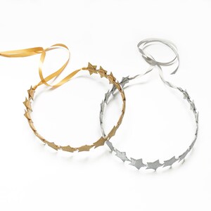 Silver Star Headband, Silver Star Crown, Silver Crown, Star Headpiece ...