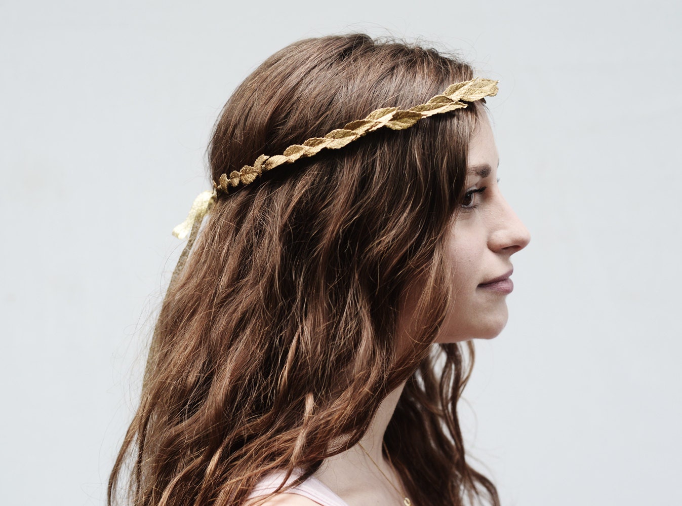 Small Gold Leaf Laurel Bridal Headpiece Bridal Leaf Crown | Etsy