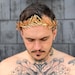 Men's Gold Leaf Crown Greek God Roman Midsummer Wedding - Etsy Canada