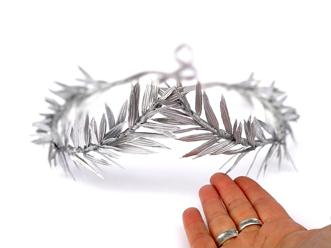 Silver Leaf Crown, Laurel, Greek God, Goddess, Leaf Crown, Circlet ...