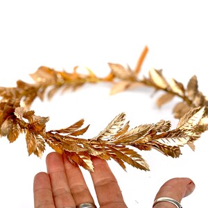 Gold Leaf Crown, Toga Costume, Roman Head Wreath, Greek God Headpiece ...