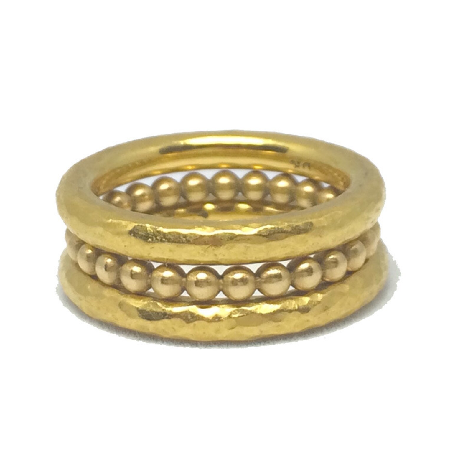 22k Stacking Bands stacking Rings Alternative Wedding Bands - Etsy