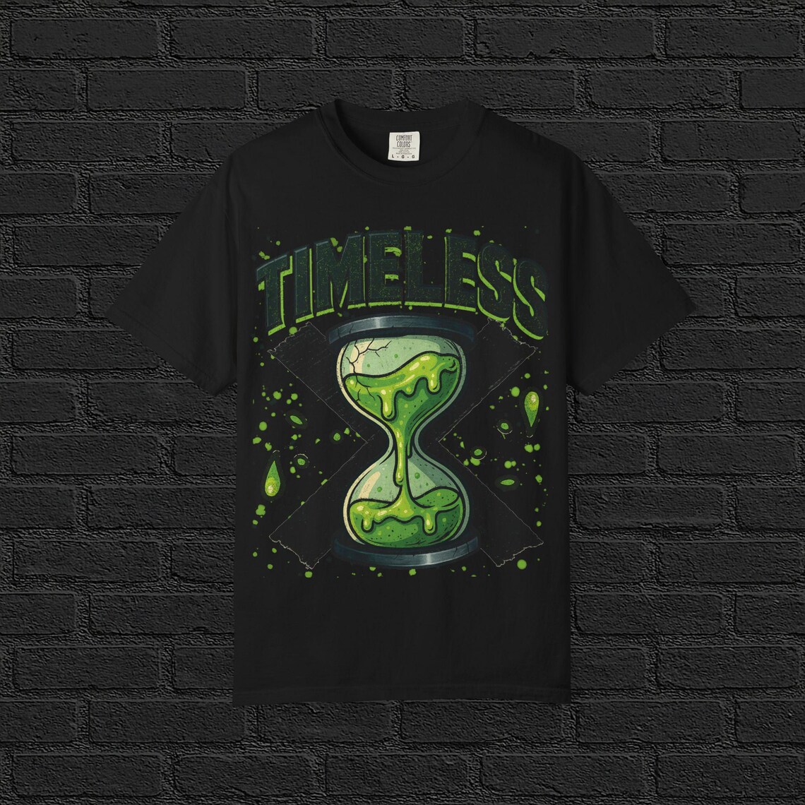 Timeless Slime Hourglass T-shirt, Kuul Heet Streetwear Graphic Shirt ...