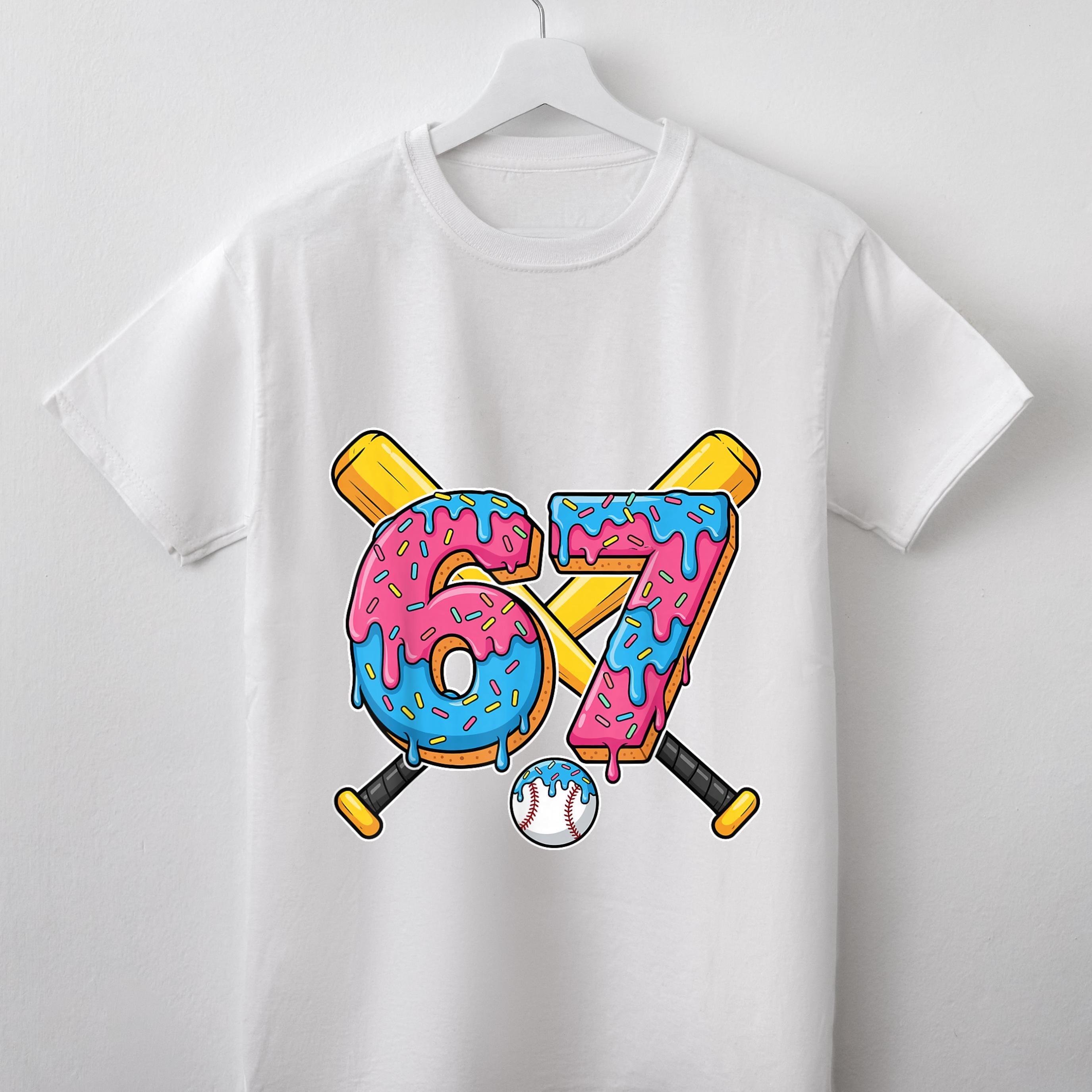 67 Ice Cream Drip PNG, Baseball Meme Gen Alpha Sublimation Design ...