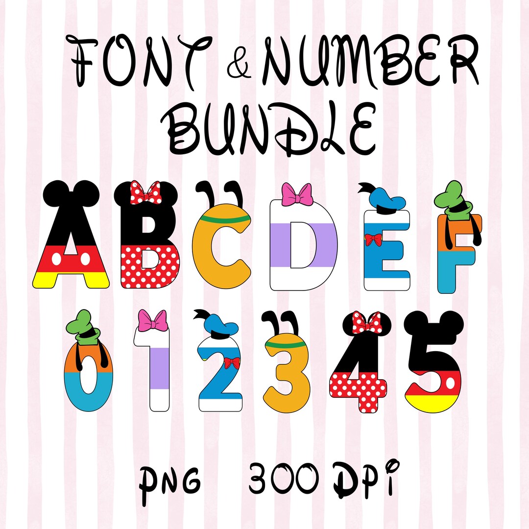 Magical Cartoon-style Alphabet & Number Pngs | Fantasy Character ...