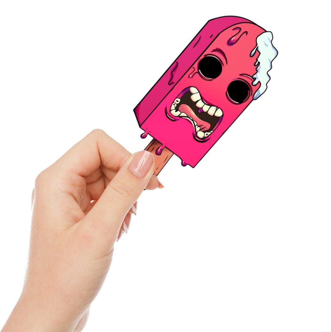 Fun Horror Popsicle Vinyl Decals - Stickers for Laptops, Water Bottles ...