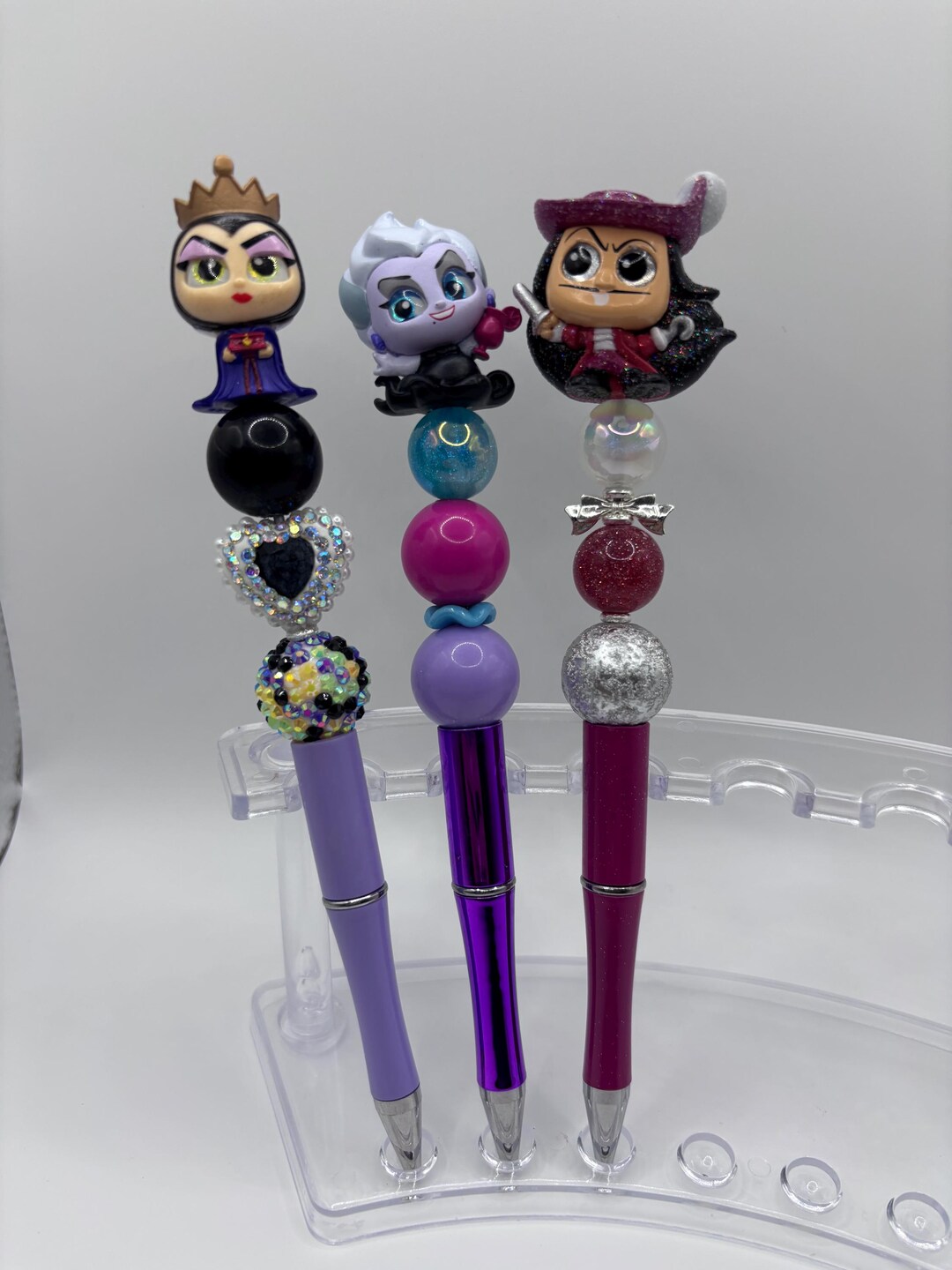 Disney Villains DIY Beaded Pens Evil Queen, Ursula, Captain Hook - Etsy