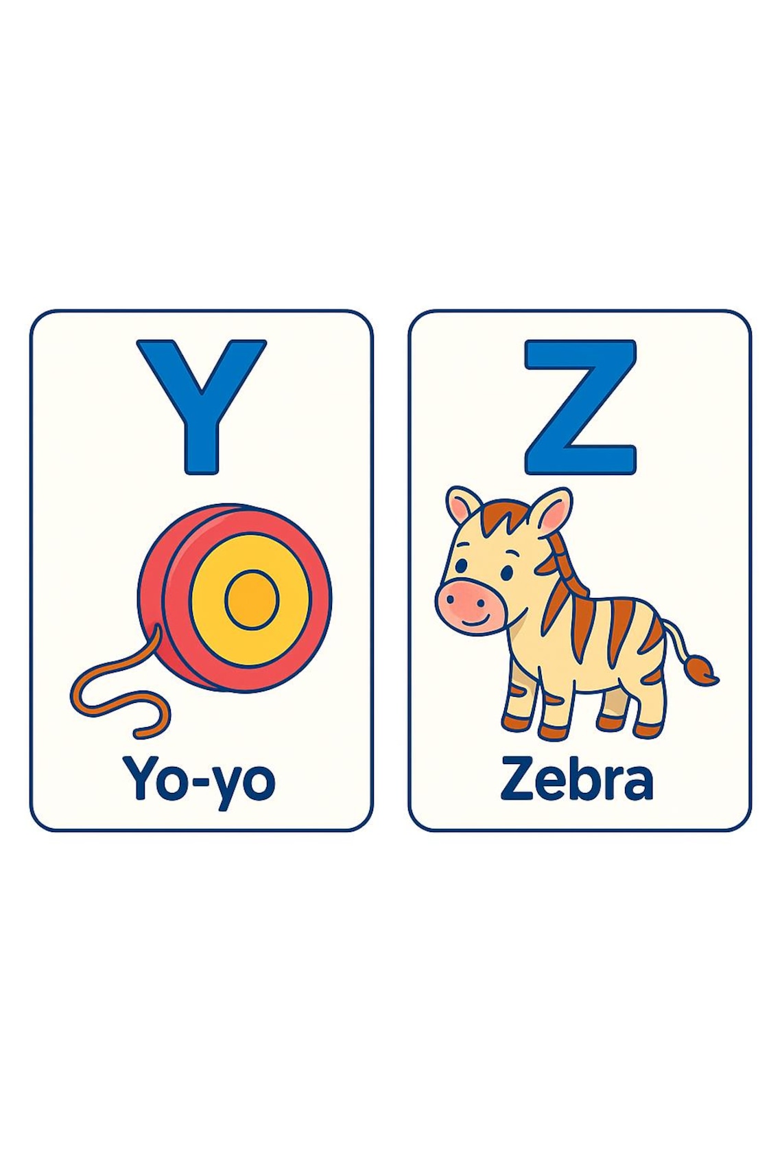 Alphabet Flashcards A-Z: Colorful ABC Learning Cards (printable PDF ...