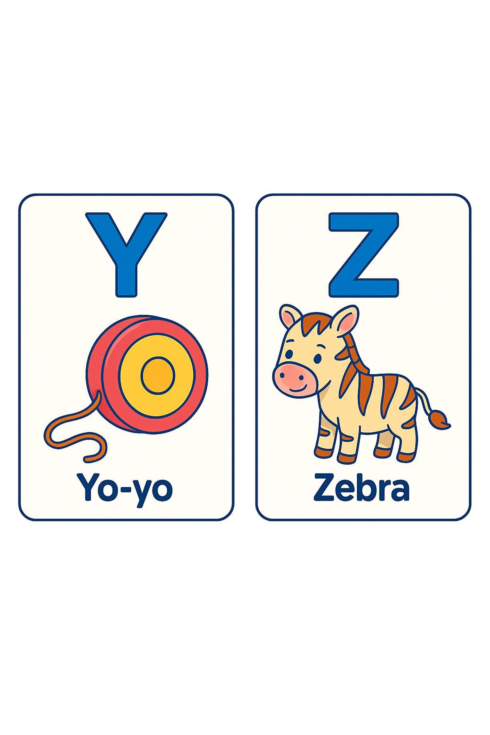 Alphabet Flashcards A-Z: Colorful ABC Learning Cards (printable PDF ...