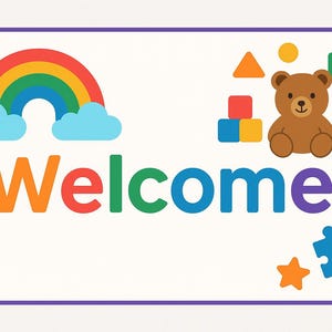 Daycare Learning Posters Bundle – Printable Wall Art for Kids | Colors ...
