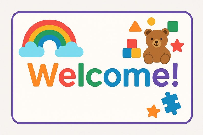 Daycare Learning Posters Bundle – Printable Wall Art for Kids | Colors ...