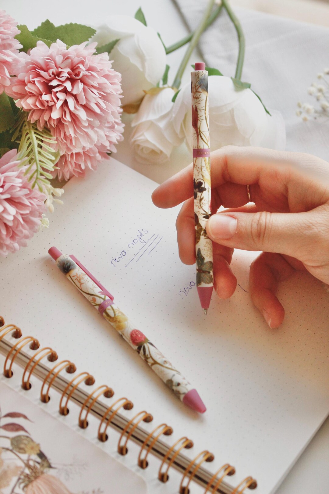 Botanical Floral Ballpoint Pen, Cute Writing Pen Gift, Cute Gifts ...