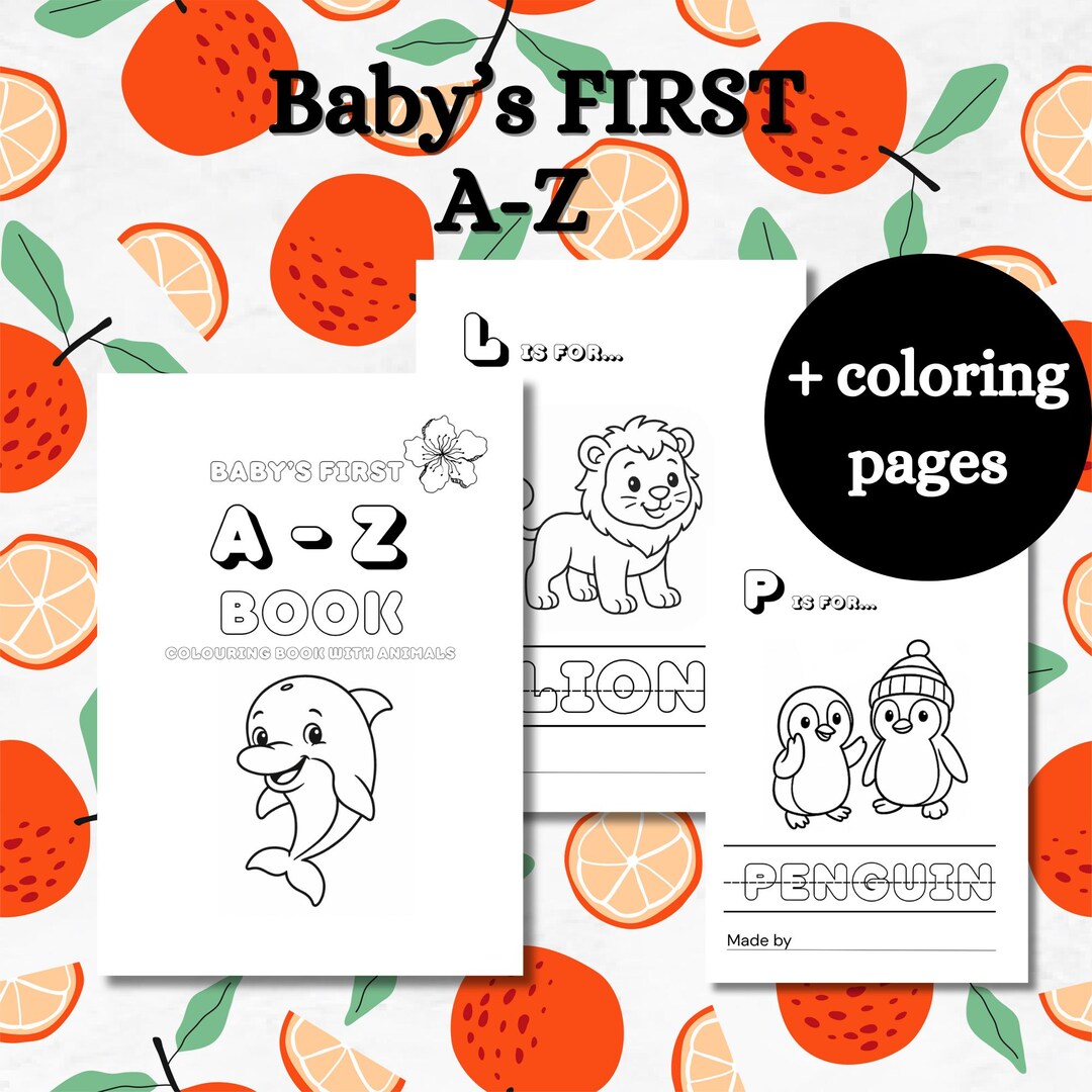 A–Z Animal Coloring Book for Kids – Printable ABC Alphabet Letters ...