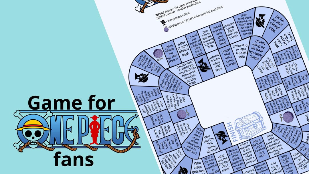 Printable One Piece Trivia Drinking Game – Digital PDF - Etsy