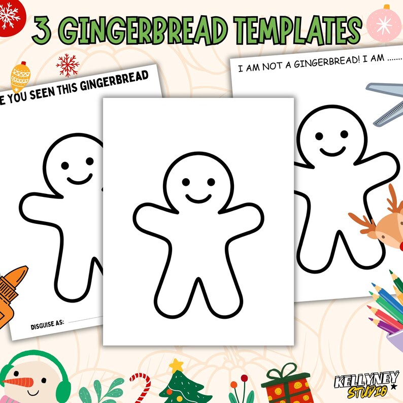 Disguise a Gingerbread Sonic Costume, Printable Gingerbread Craft ...