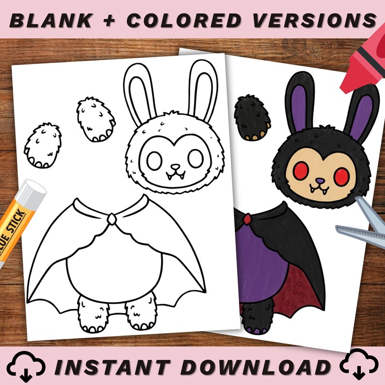 Disguise a Turkey Project Kit | Vampire Bunny Printable | Kids ...