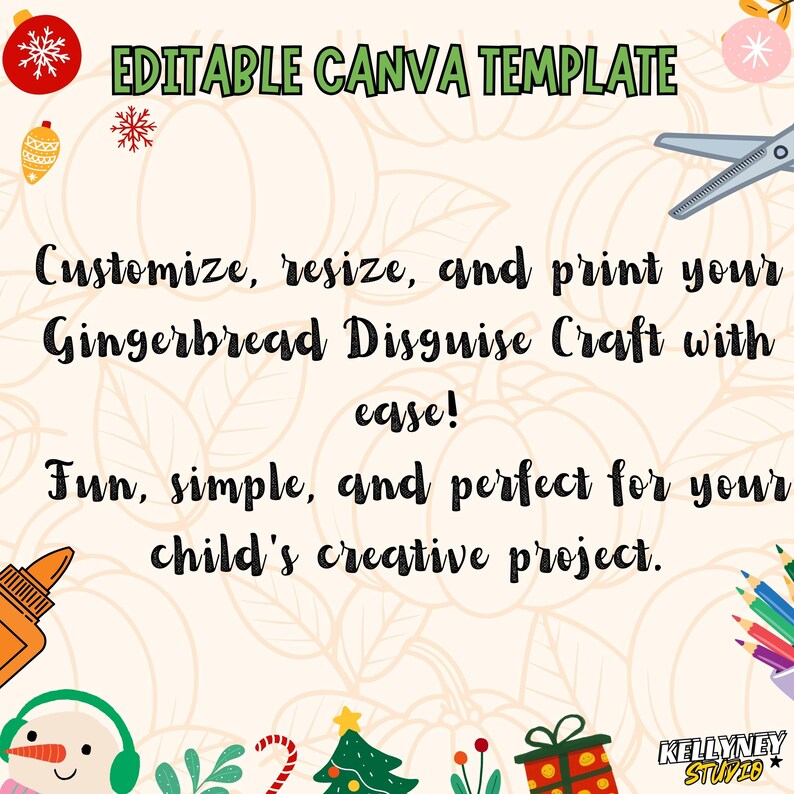 Disguise a Gingerbread Man Project | Fast Hedgehog Printable ...