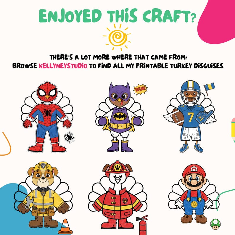 Sonic Turkey Disguise Printable, Kids Thanksgiving Craft, Fun Cut ...