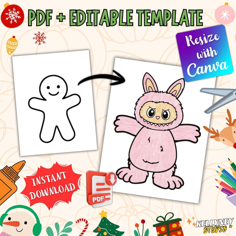 Disguise a Gingerbread Man Project | Fast Hedgehog Printable ...