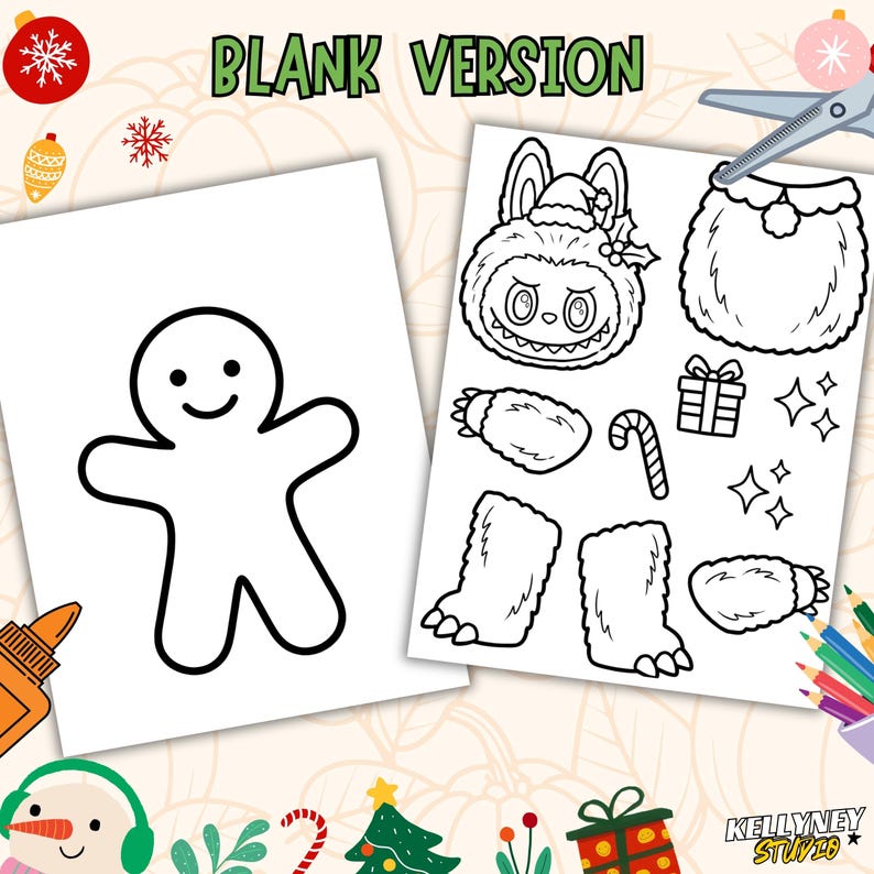 Disguise a Gingerbread Labubu Christmas Costume, Furry Holiday Outfit ...