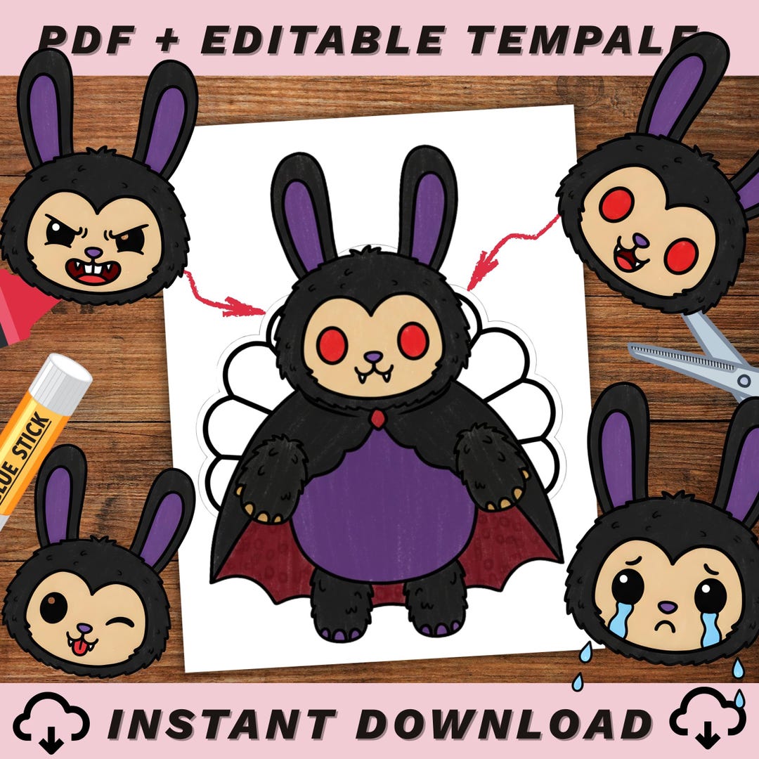 Disguise a Turkey Project Kit | Vampire Bunny Printable | Kids ...