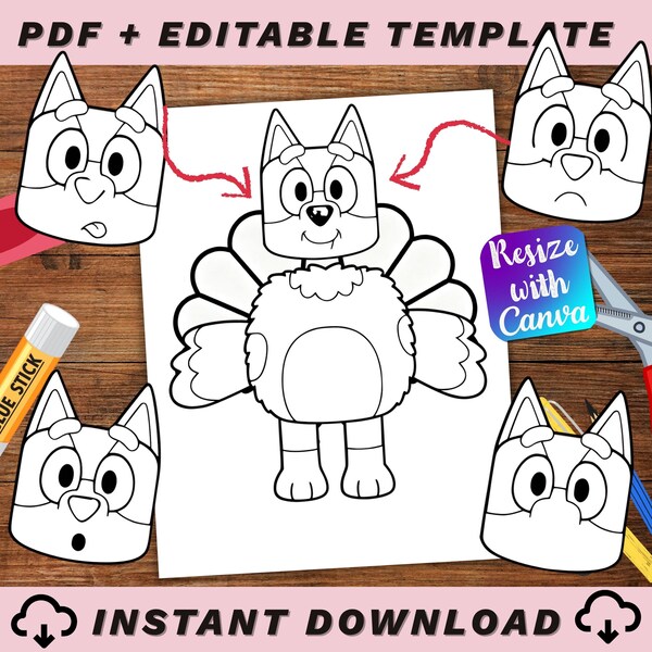 Bluey Disguise Turkey - Etsy