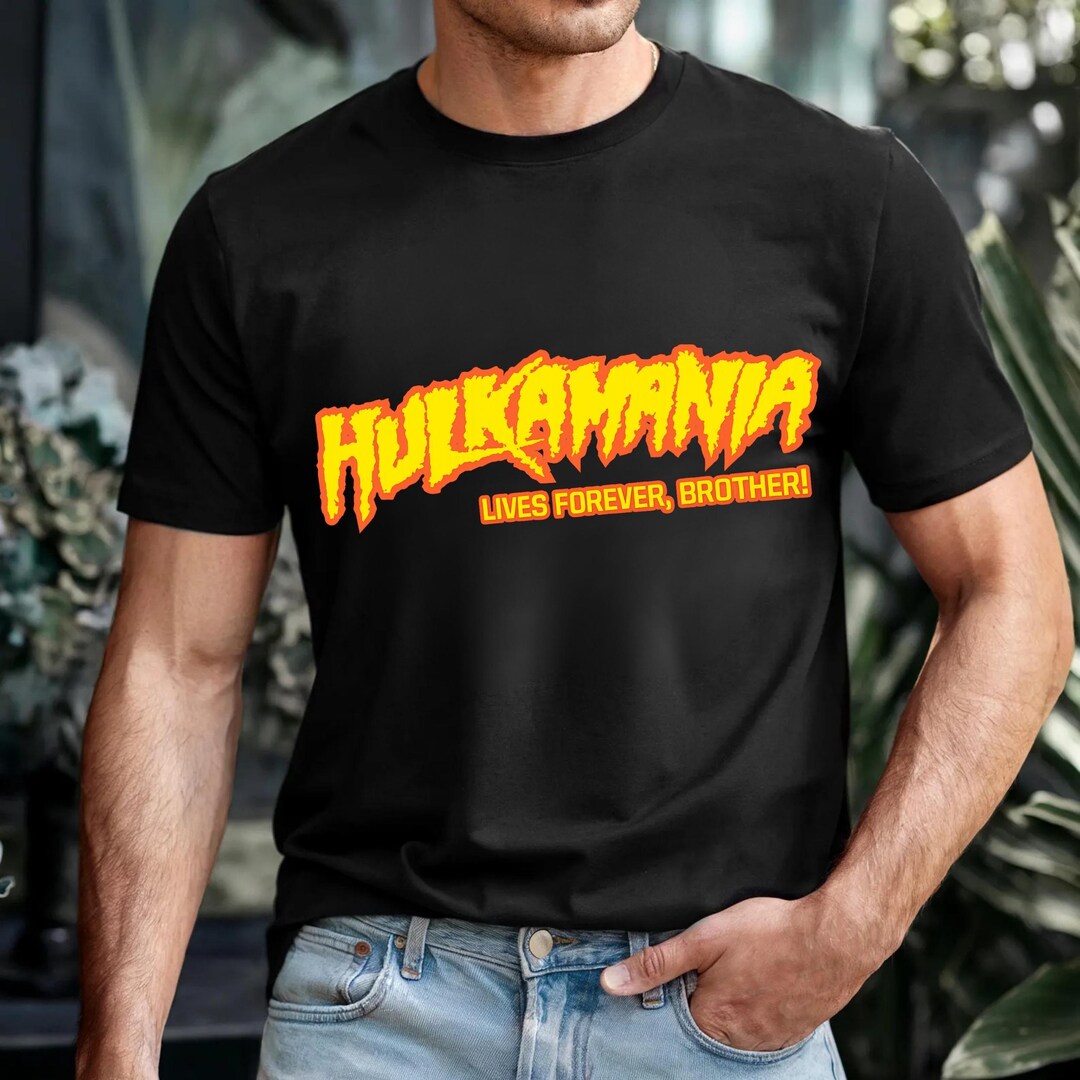 RIP Hulk Hogan Digital Shirt Design, Hulkamania Lives Forever PNG ...