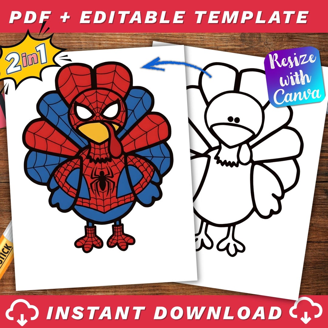 Disguise a Turkey Spiderman | Disguise Kit | Superhero Costume for Boys ...