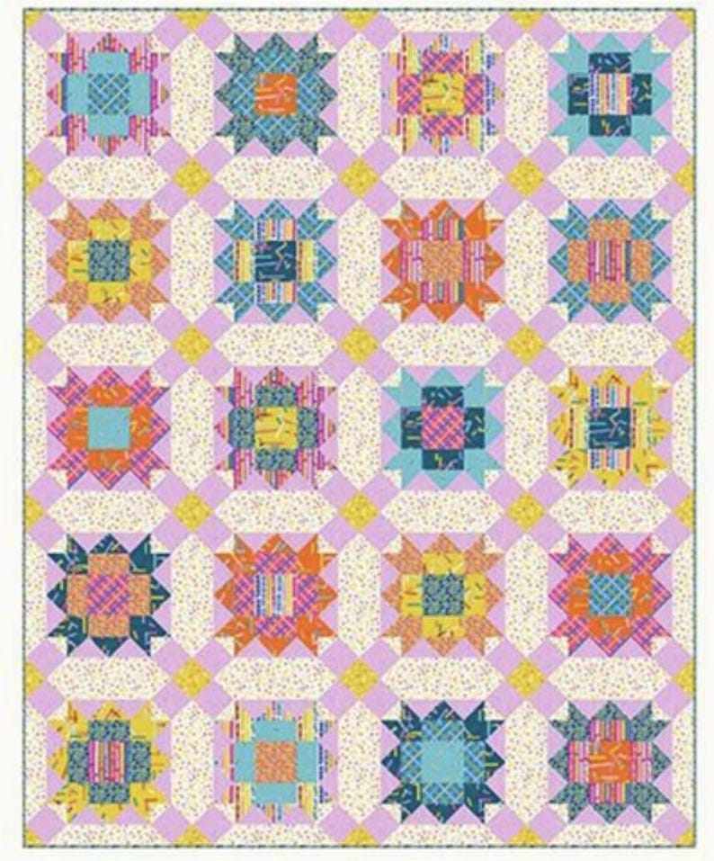 Quilt Kit - Wishy Washi Quilt Pattern Using Washi Washi Fabrics by Ruby ...
