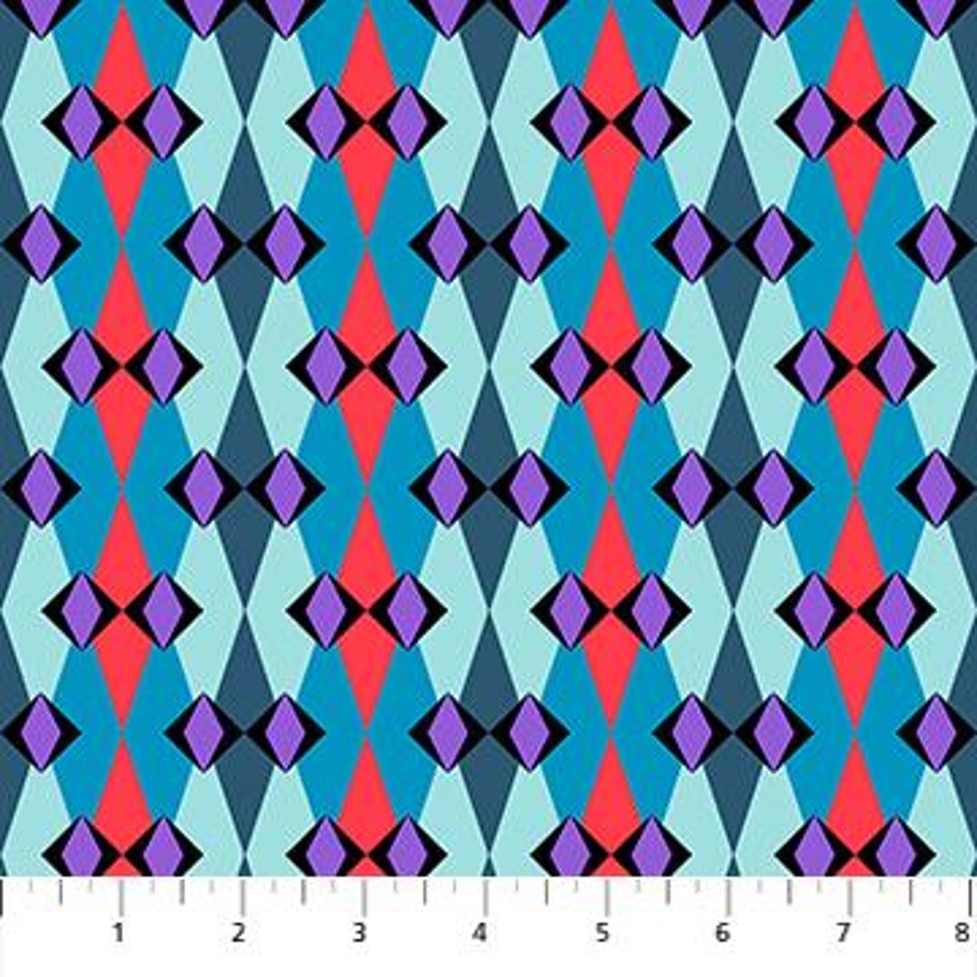 Jumpstart Collection | Fractal in Berry by Anna Maria From Northcott ...