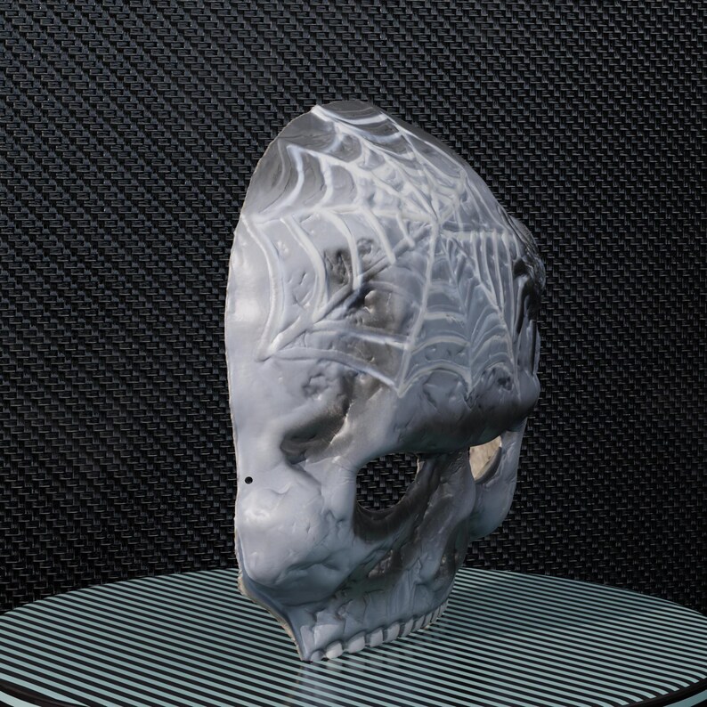 High Detailed Spider Skull Mask STL | Halloween Horror 3D Model ...