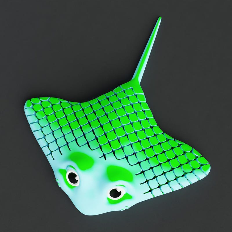 Stingray Flexi Stl - Etsy