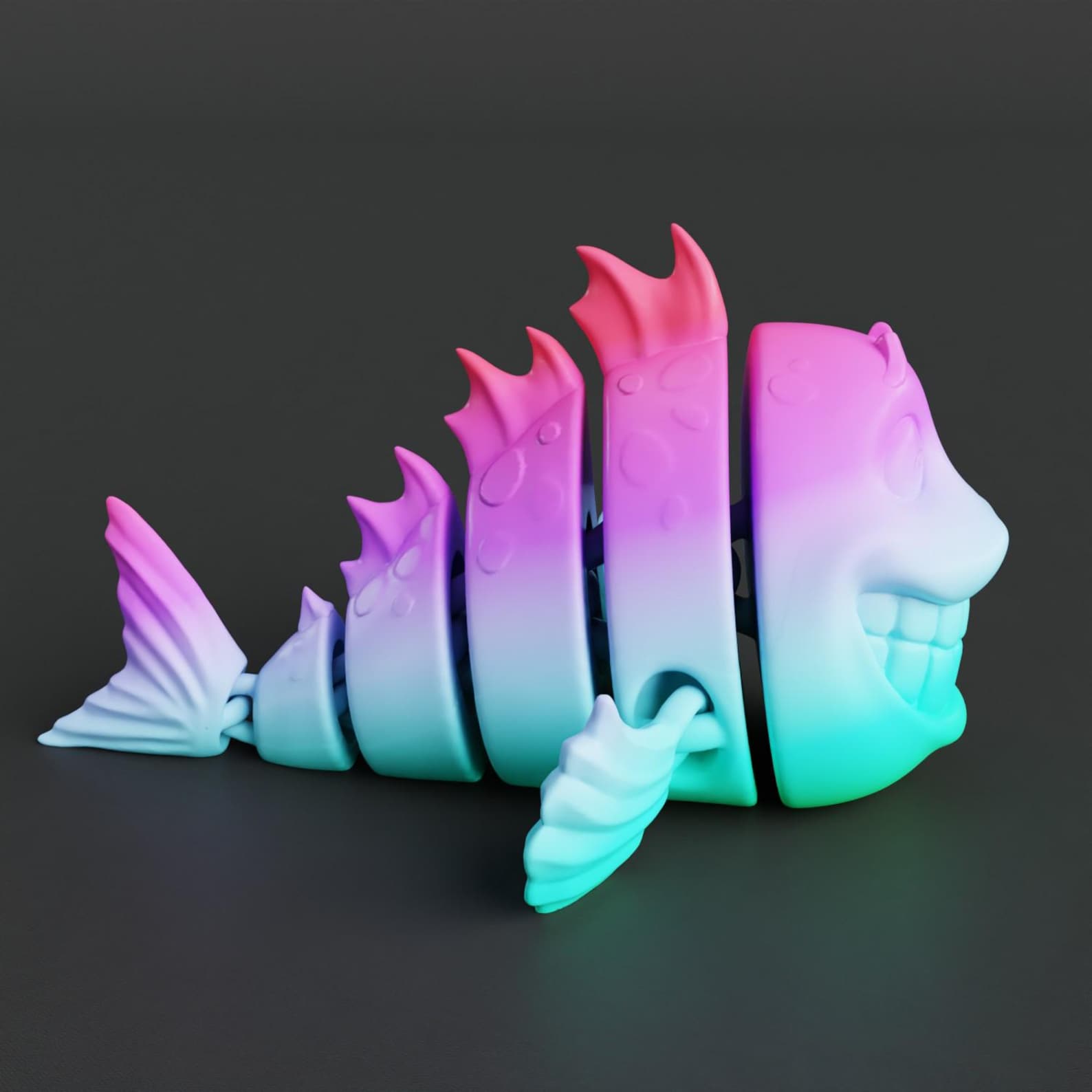 Articulated Flexi Fish STL File | 3D Printable Fidget Toy | Flexi Fish ...