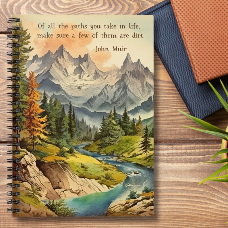 Nature Lover Notebook for Hiker Journal for Camper Diary for John Muir ...