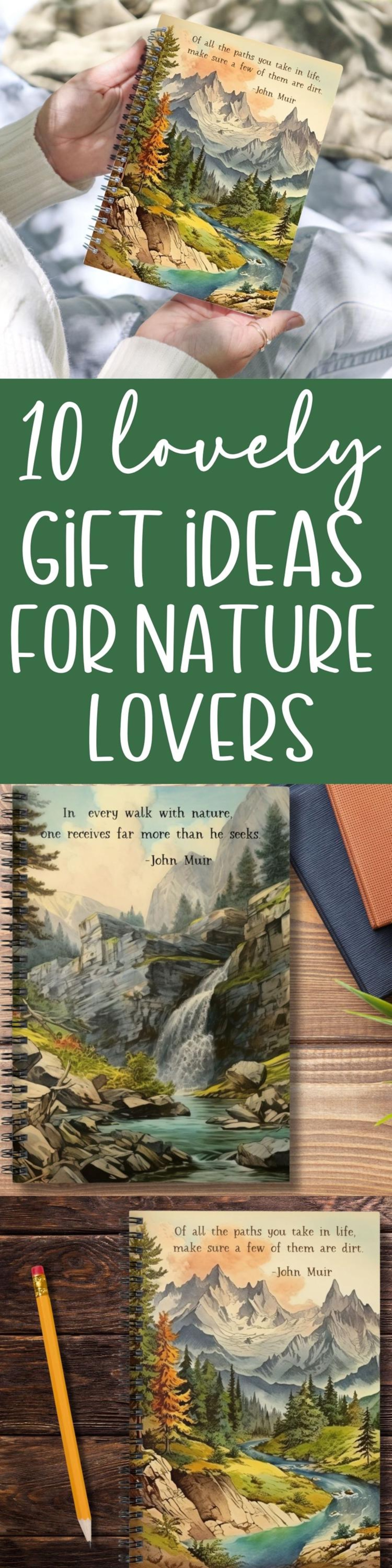 Nature Lover Notebook for Hiker Journal for Camper Diary for John Muir ...