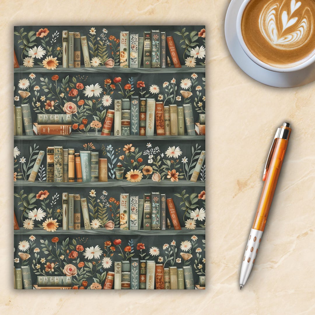 Floral Notebook for Reader Journal Gift Idea for Bookworm Journal for ...